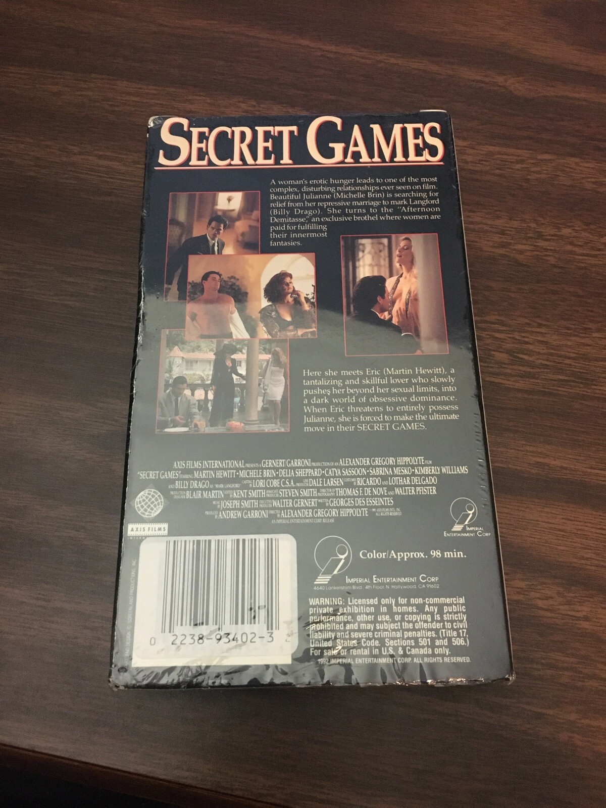 SECRET GAMES Unrated Michele Brin Delia Sheppard Catya Sassoon Monique ...