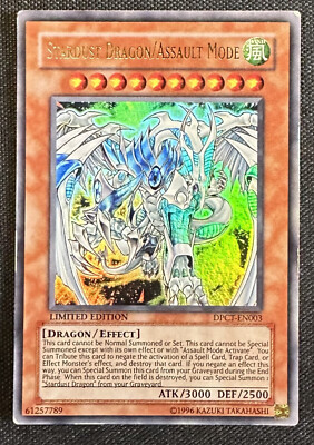 YUGIOH Stardust Dragon/Assault Mode DPCT-EN003 Ultra Rare Limited ...