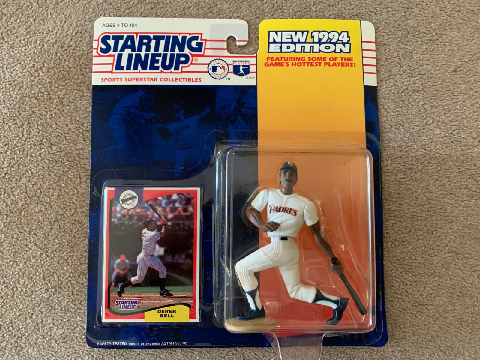 1994 DEREK BELL ☆ROOKIE EDITION☆ SAN DIEGO PADRES ☆RARE☆ STARTING ...