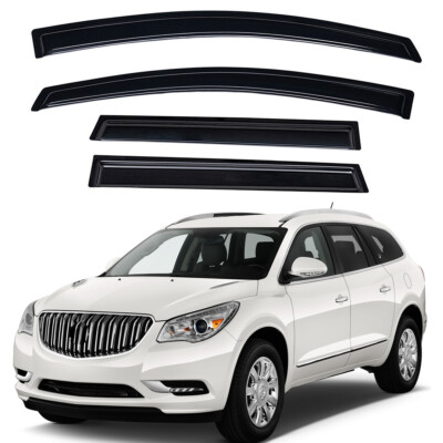 Dark Smoke Window Visors Rain Guards Vent Shade fits 2008-2017 Buick ...