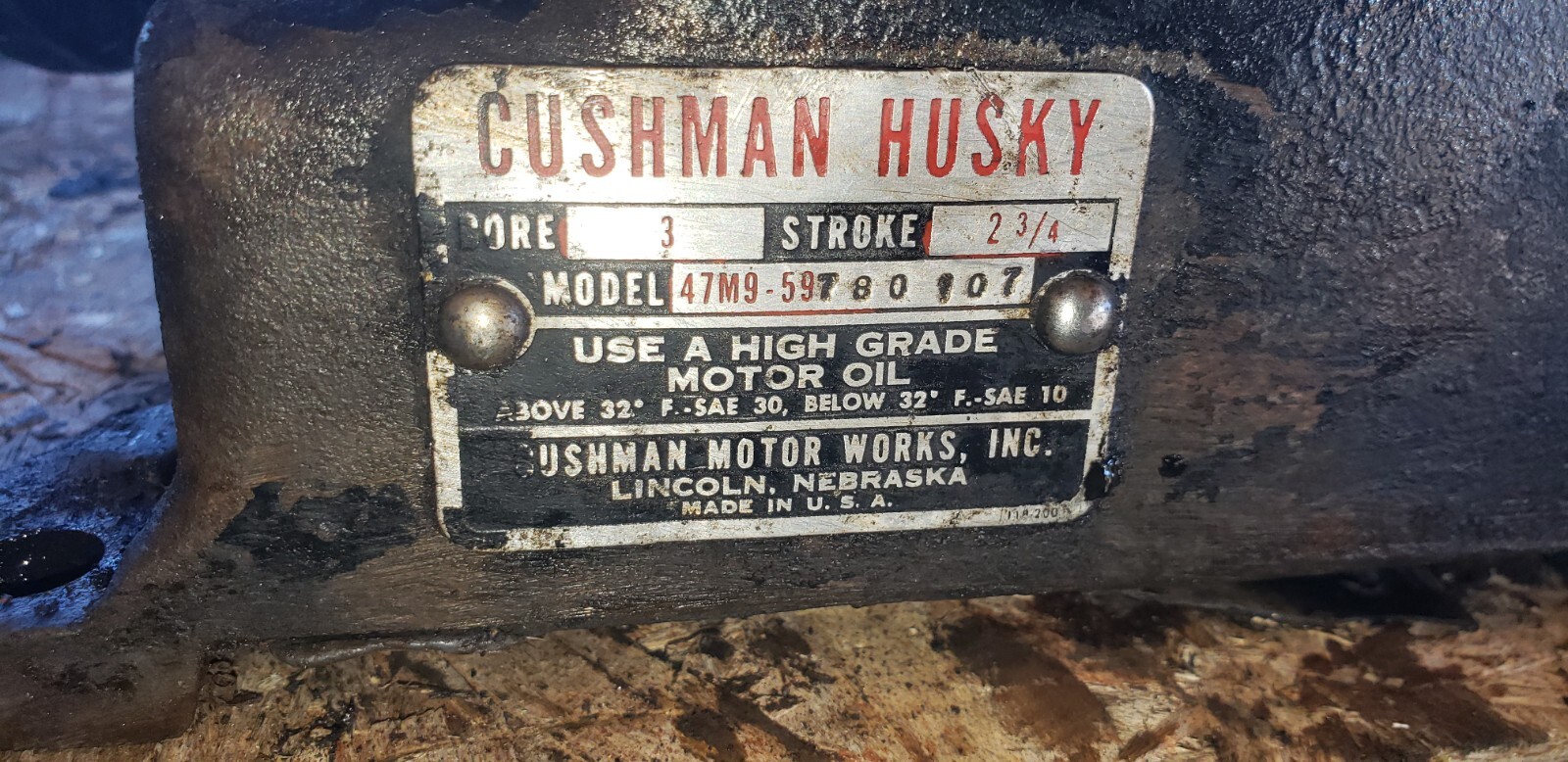 Cushman M9, 3" Cast Iron Husky Engine , Rebuilder Truckster motor | eBay