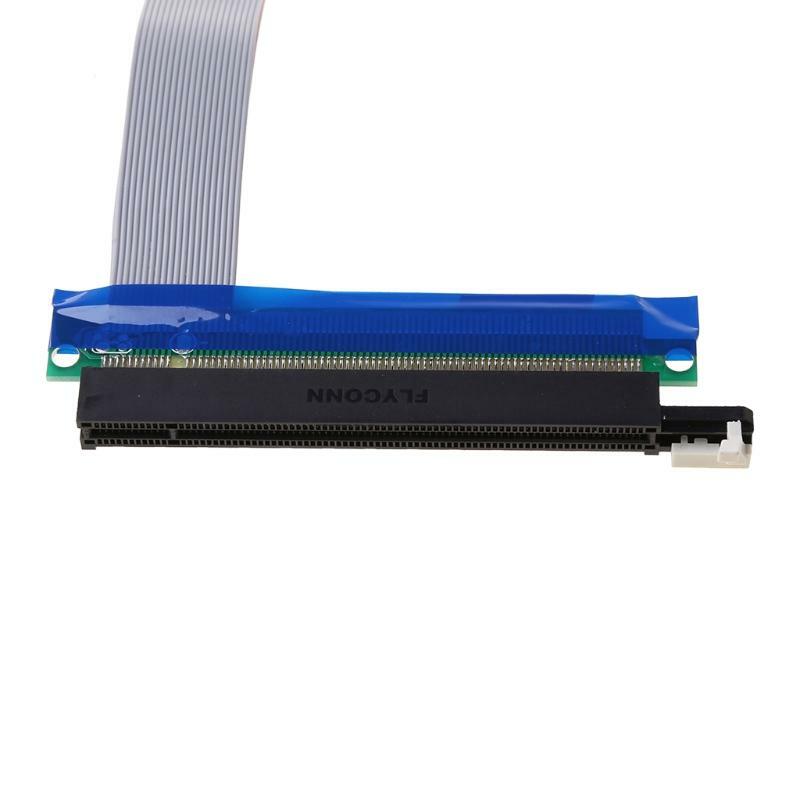 Flexible Flat Cable PCIe PCI Express 1x To 16x Extender Riser FFC PCI-E ...