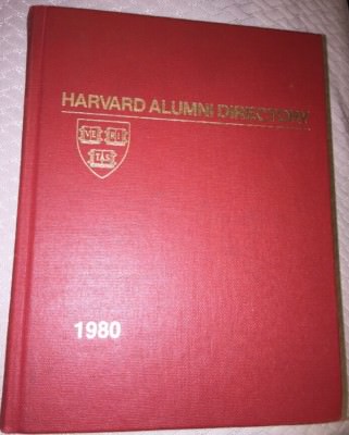 HARVARD ALUMNI DIRECTORY 1980 | eBay