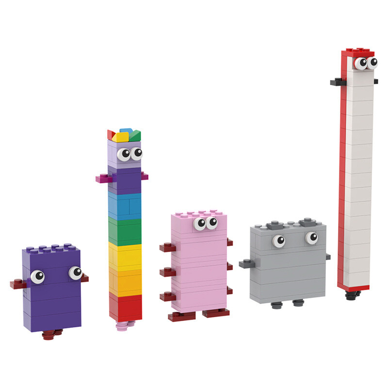 MOC Numberblocks 1-10 Building Blocks Toys Educational Number Blocks ...