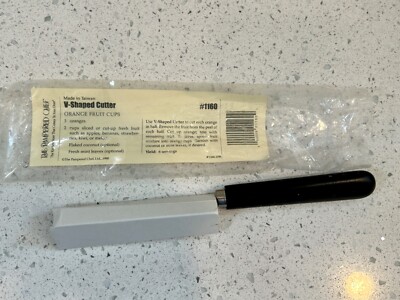PAMPERED CHEF V-Shaped Cutter Knife # 1160 - NEW in Bag - Vege ...
