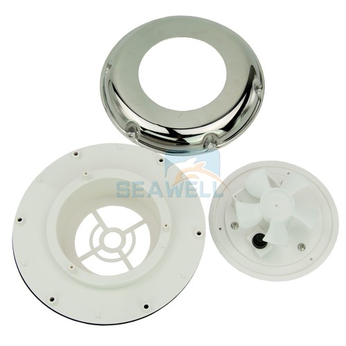 Boat Exhaust Fan Caravan Solar Air Vent Deck Ventilator W/ Battery ...