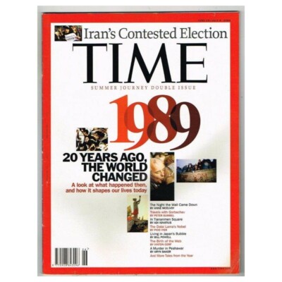 Time Magazine June 29-July 6 2009 mbox2221 1989 20 Year Ago The World ...