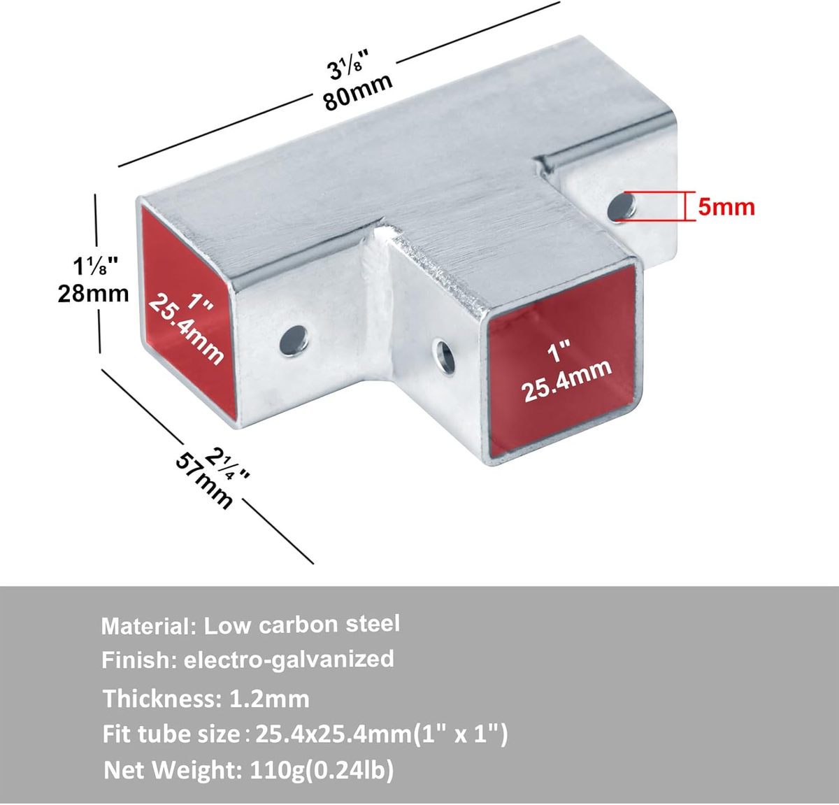 Galvanized Square Tubing Connectors DIY Square Tube Connectors DIY