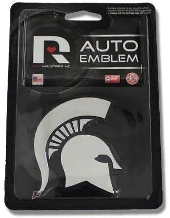 Michigan State University Spartans Auto Emblem, Silver Chrome Color ...