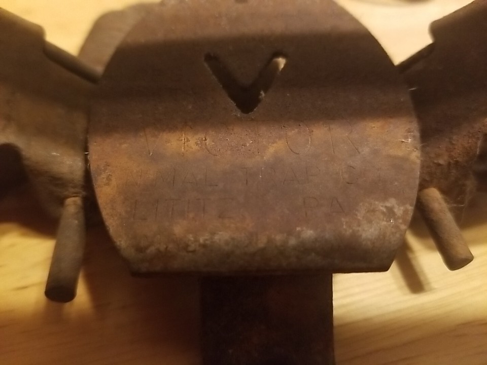 Vintage Victor Animal Trap No.2 Coil Spring Trap - Reg Pat US Off ...