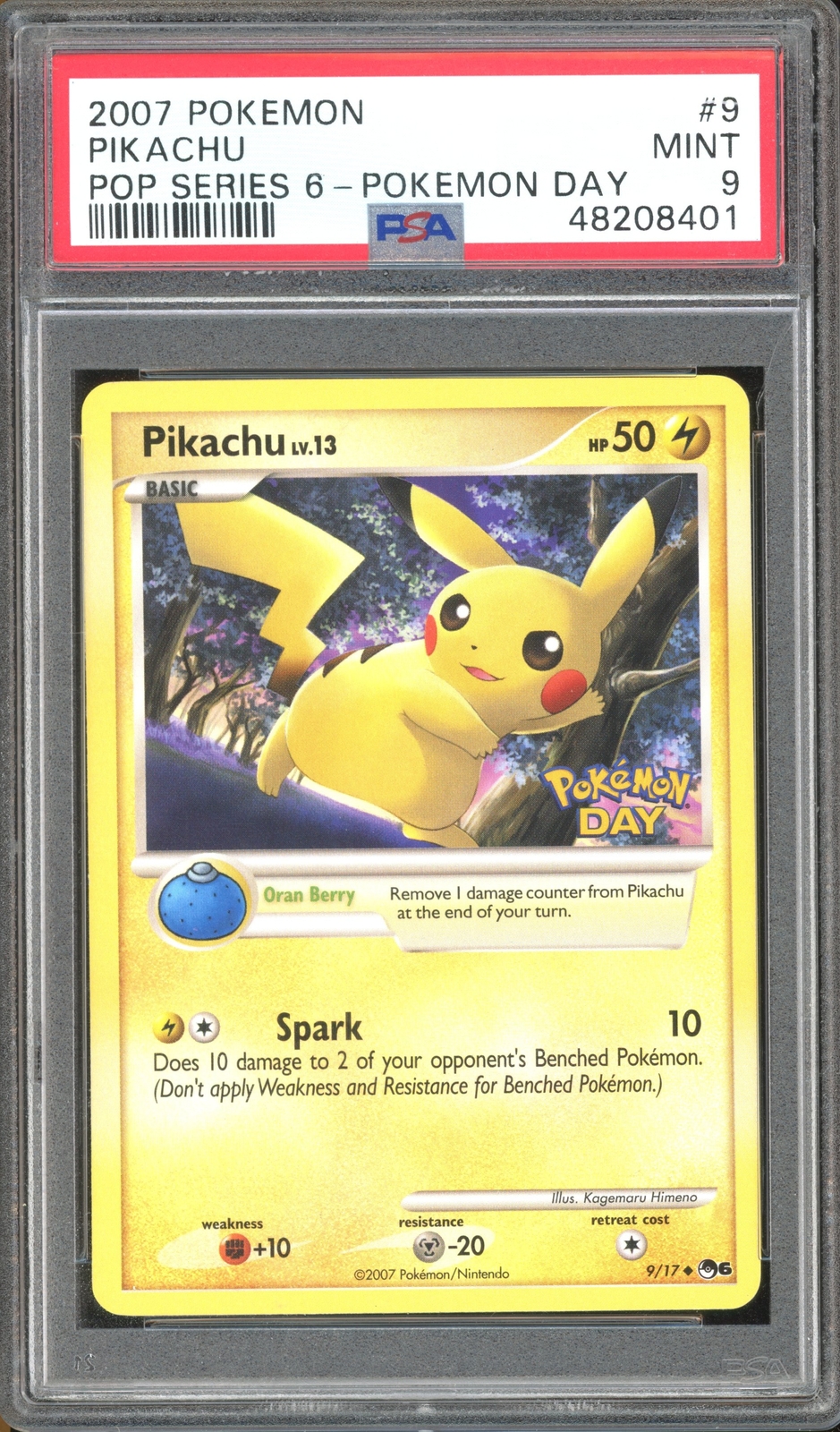 Pokemon Pikachu POP Series 6 Pokemon Day Promo #9 PSA 9 Mint | eBay