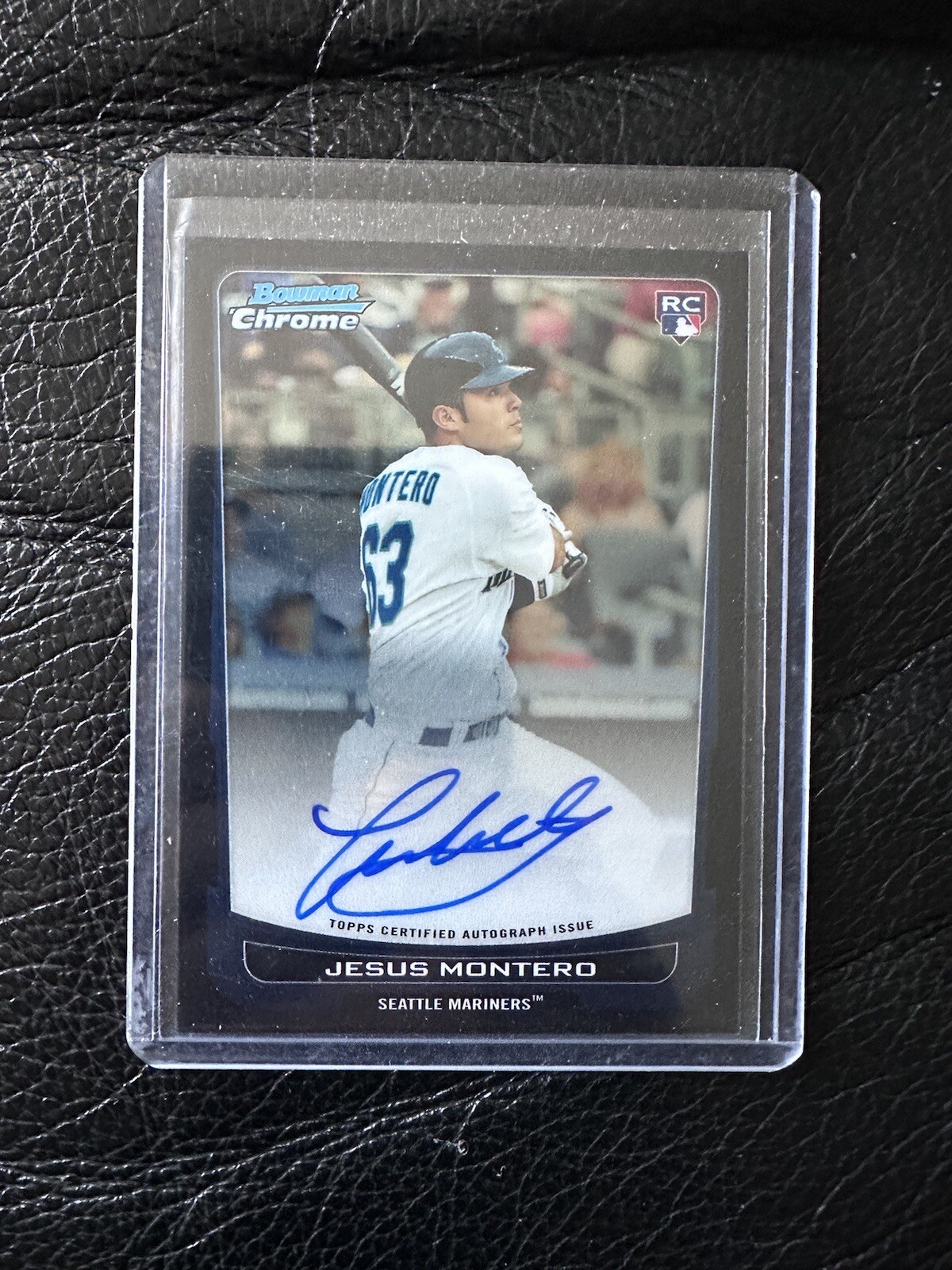 Jesus Montero Seattle Mariners Certified Signed Autographed MLB Trading ...