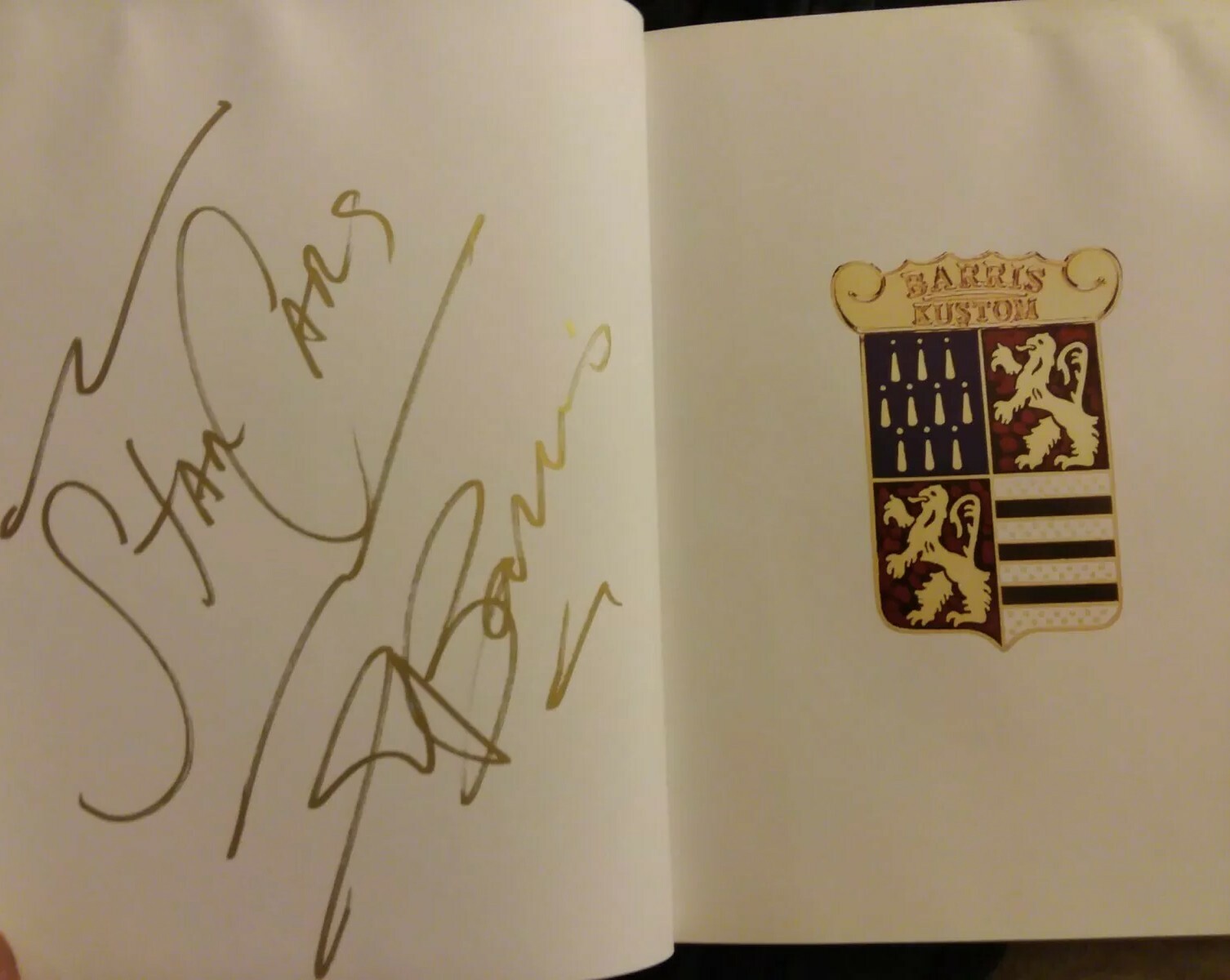 GEORGE BARRIS SIGNED Cars of the Stars Hardcover +DustJacket Light ...