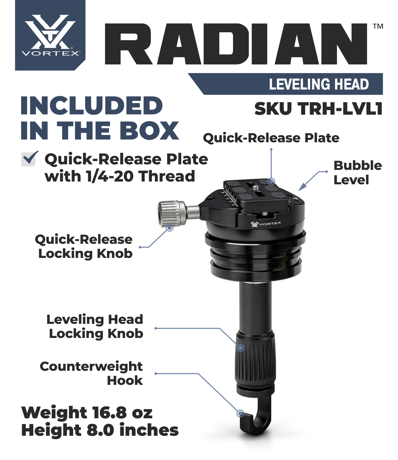 Vortex Optics Radian Level Head with Free Camo Digital Hat Bundle | eBay