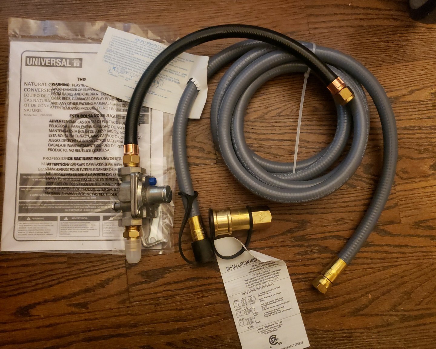 Universal Natural Gas Conversion Hose Kit 1001 534 592 New Open Box | eBay