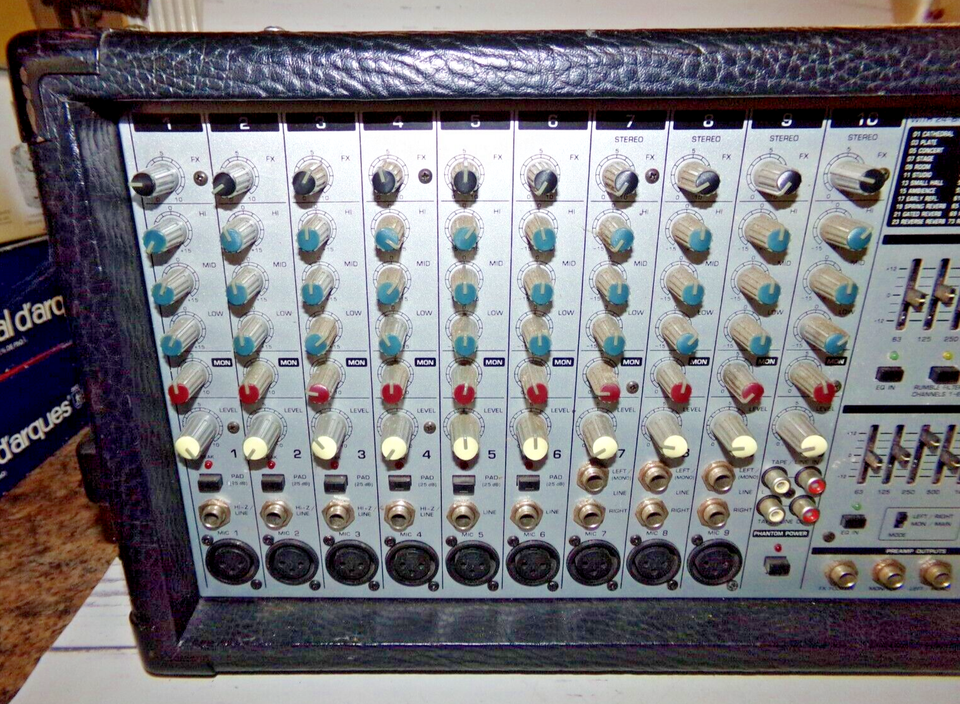 Behringer Europower PMX2000 Multi-Effects Stereo Powered Mixer Powers ...