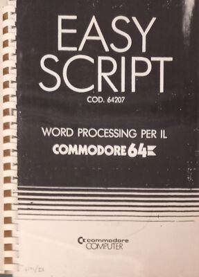 Easy script - Word processing per il Commodore 64 | eBay