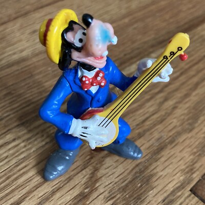 Vintage Goofy Playing Banjo PVC Figure Disney Applause Band Guitar Toy ...