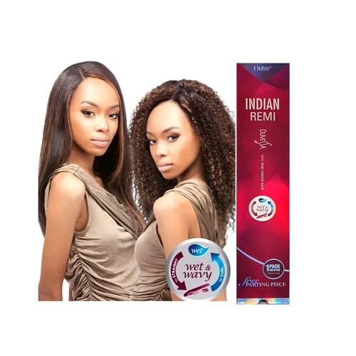 Outre DUVESSA 100% Human Hair Remi Wet & Wavy CURLY INDIAN 10"12"12"14 ...