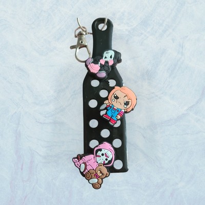Shoe Charm holder Keyring halloween horror charms Jibbitz crocs charms ...
