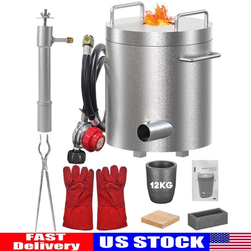 12KG Propane Melting Furnace Kit Metal Recycle Foundry Furnace Kits ...