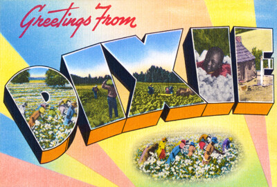 Greetings From Dixie - 1930's - Vintage Postcard Poster | eBay