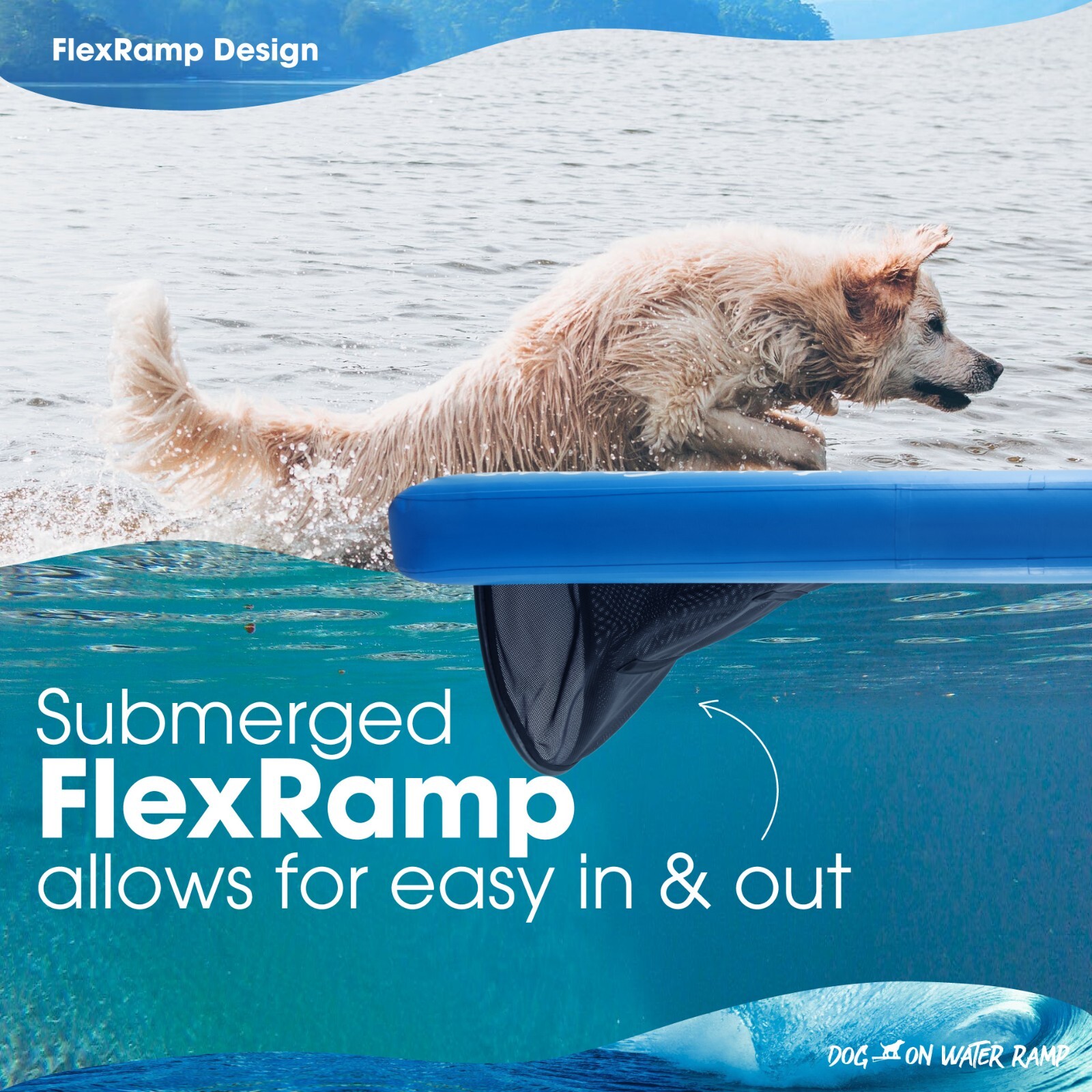 Dog on Water Ramp for Boat, Dock, or Pool. for Dogs up to 200 lbs Free ...