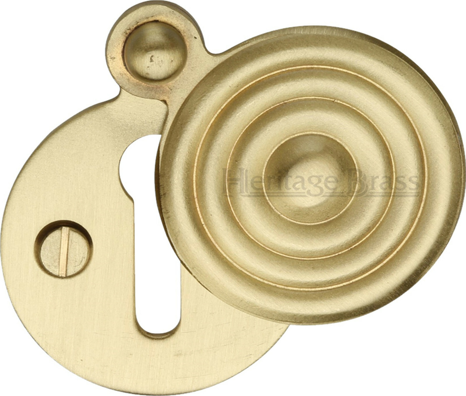 33mm Traditional Reeded Victorian Standard Keyhole Escutcheon Premium ...