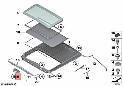 Genuine BMW ROLLS-ROYCE Alpina Phantom B7 E60 Drive Unit Sunroof ...