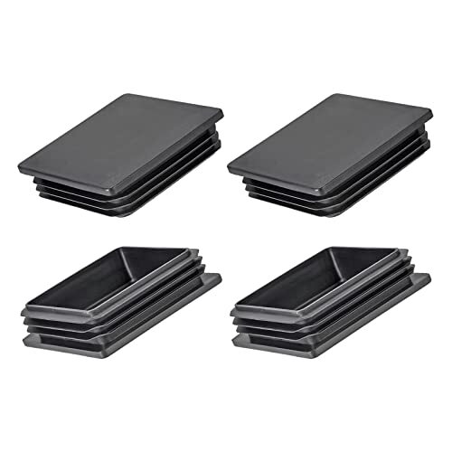 Square Post End Caps () 4pcs, Plastic Tubing End Cap Plug - for 3.54"x3 ...
