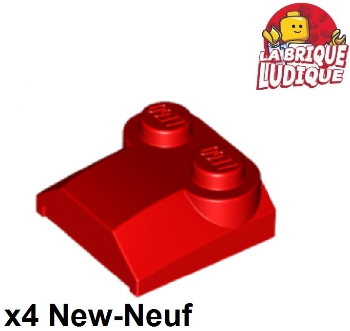 Lego Part 41855 Blue Modified Brick With 2 Studs Lip End X 4 for sale ...