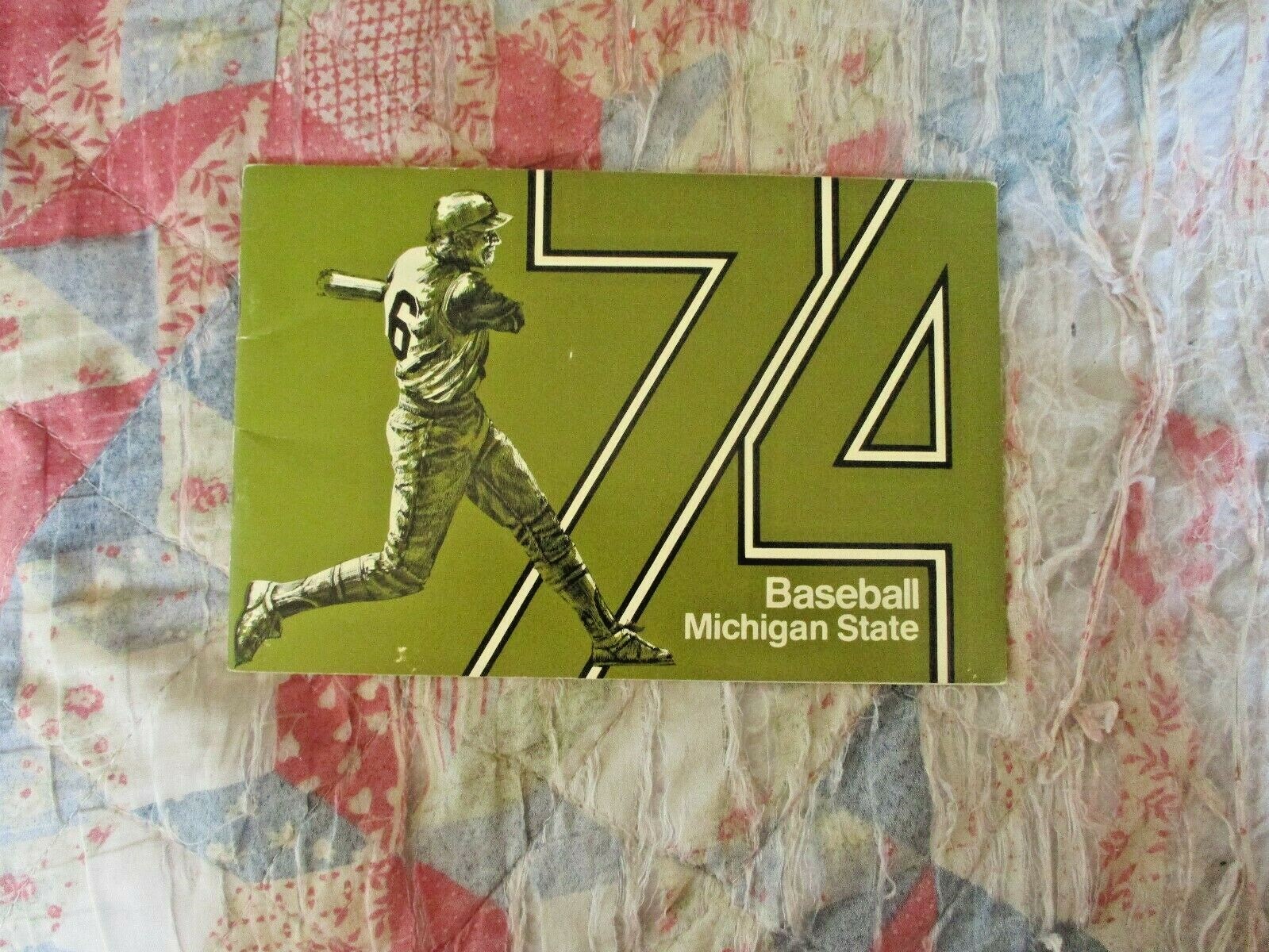 1974 MICHIGAN STATE SPARTANS BASEBALL MEDIA GUIDE Yearbook Program ...