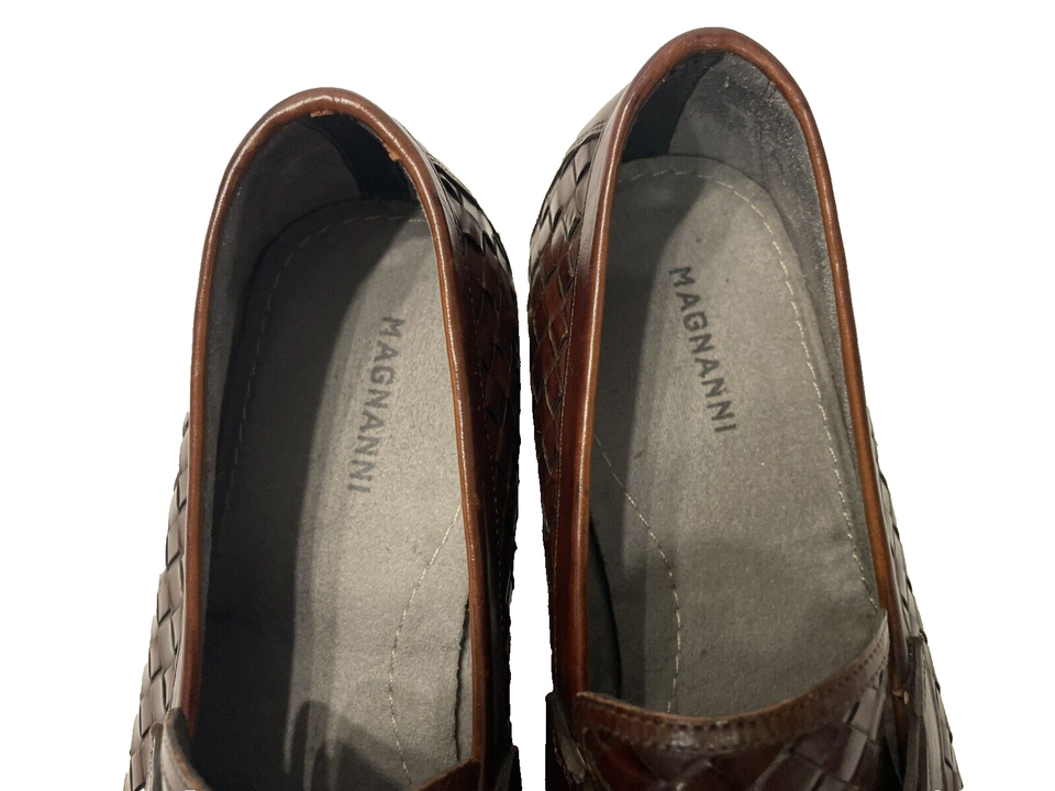 Magnanni Woven Tassel Loafer Shoes Brown Mens 8.5 US 41.5 Eur. MSRP ...