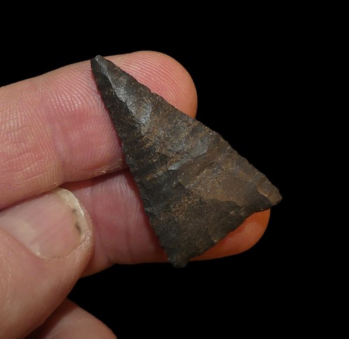 EARLY TRIANGULAR SOUTH TEXAS AUTHENTIC INDIAN ARROWHEAD ARTIFACT ...