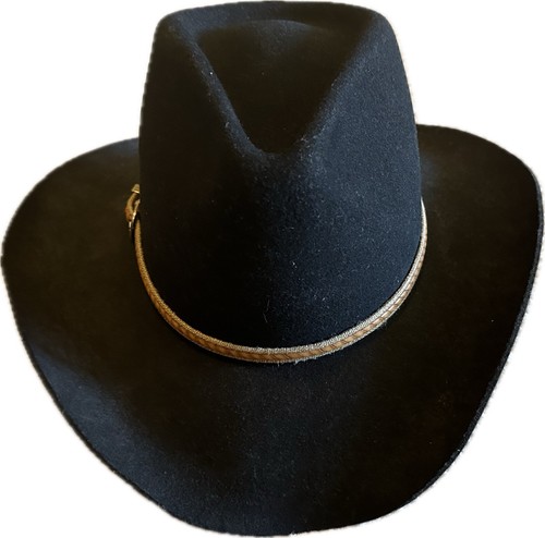 Stallion by Stetson Premium Black 100% Wool Western Cowboy Hat Texas ...