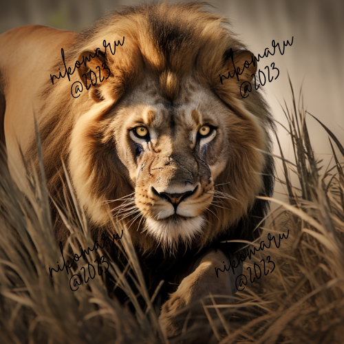 A Lion Creeping Up Digital Image Picture Photo Wallpaper Background ...