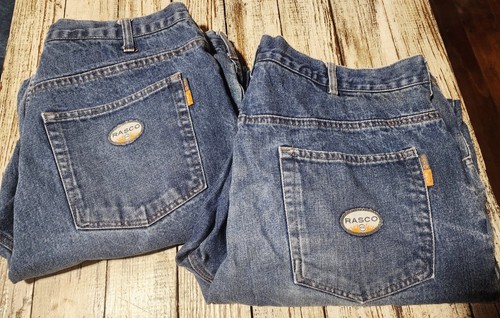 2 PR. RASCO FR Flame Resistant Work Jeans Mens 40 Waist - Oil Gas ...