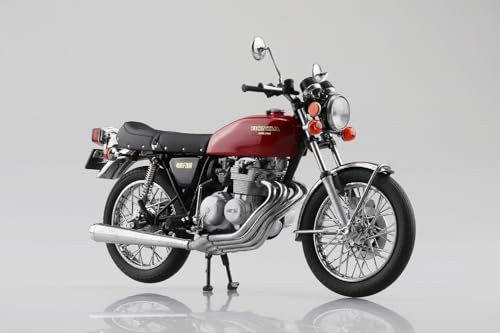 Aoshima Honda CB400 Four (Light Ruby Red) 1:12 Scale Diecast Motorcycle ...