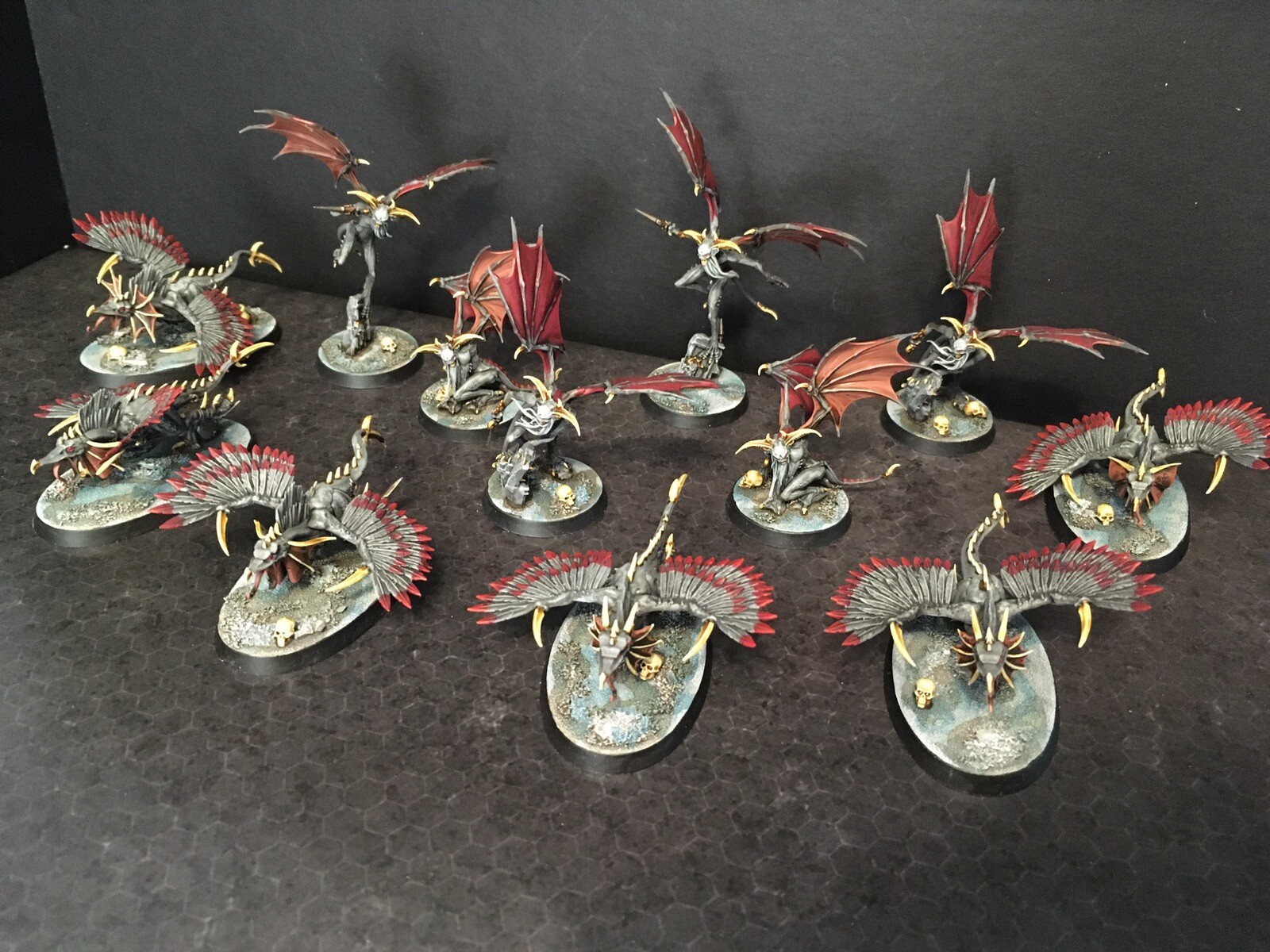 12 Chaos Beasts Furies Raptoryx WARCRY Painted COMMISSION AOS Sigmar ...
