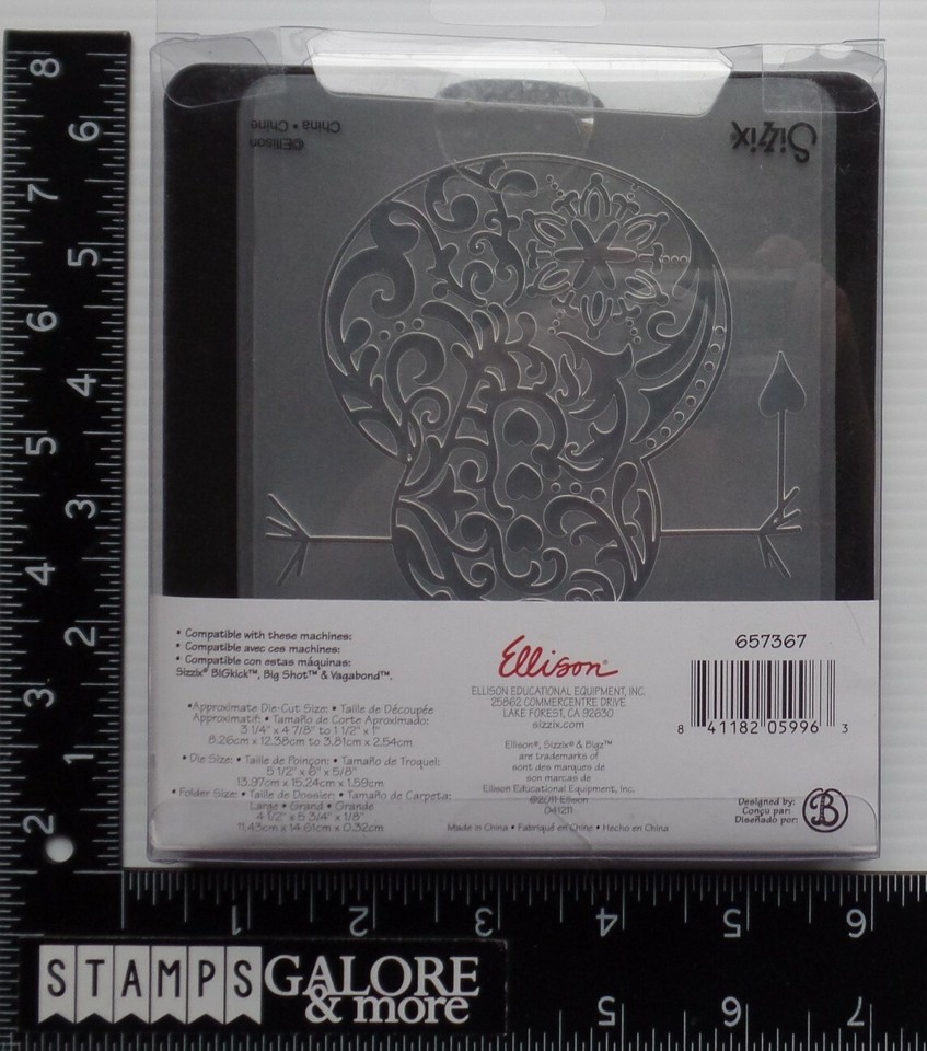 SIZZIX ELLISON PROVO DIE CUTS 657367 BIGZ SNAWMAN & HAT EMBOSSING ...