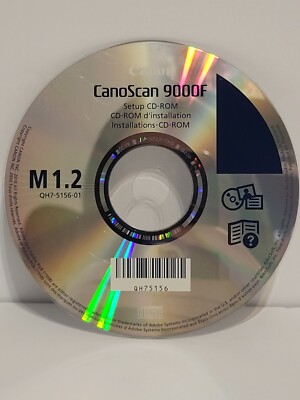 Canon CanoScan9000F SETUP INSTALLATION CD - ROM ONLY for the Flatbed ...