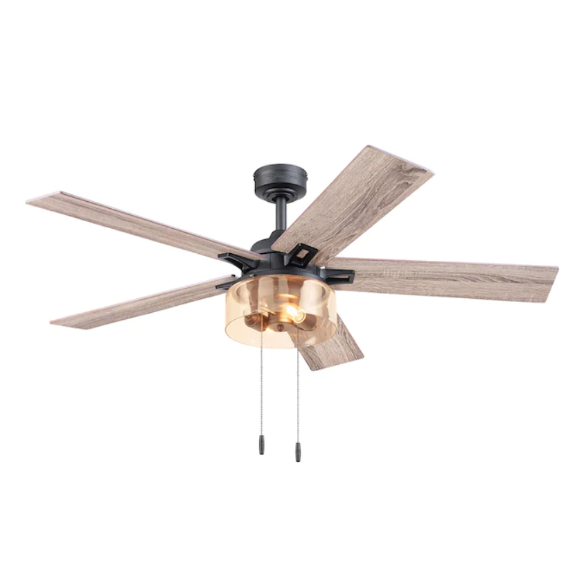 Steam Punk Ceiling Hugging Fan Hunter Original 52" Ceiling Fan C.1986