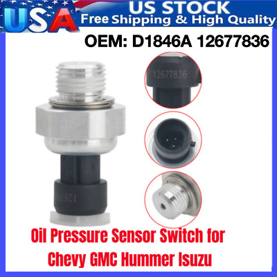 D1846A 12677836 Oil Pressure Sensor Switch for Chevy GMC Hummer Isuzu ...