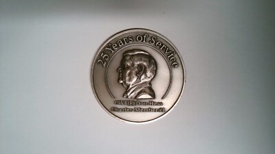 CHALLENGE COIN USA WOA 25TH ANNIVERSARY CW4(R) DON HESS CHARTER MEMBER ...