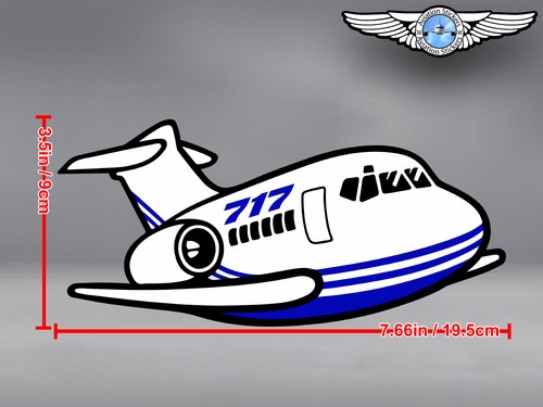 BOEING B 717 B717 CUT TO SHAPE DECAL / STICKER | eBay