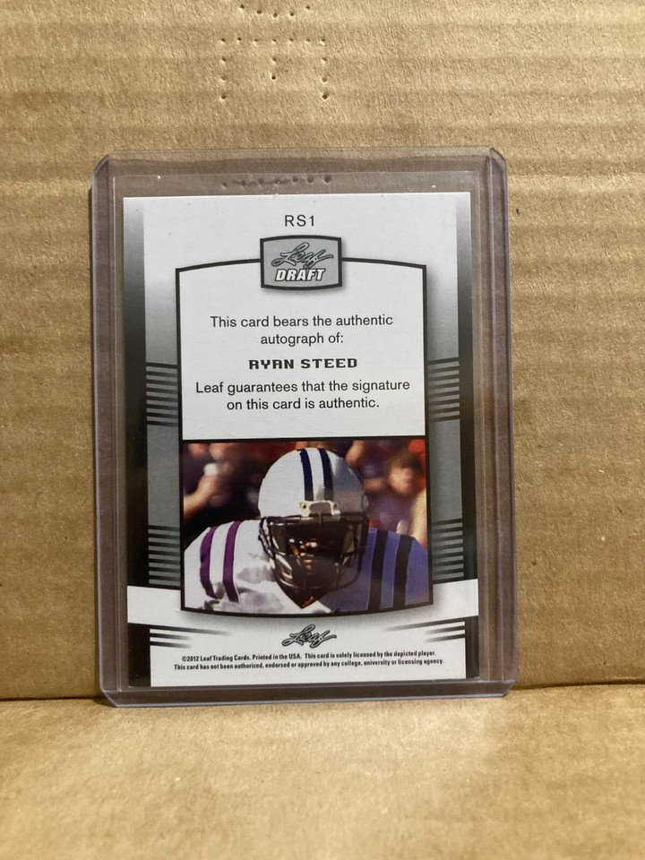 RYAN STEED 2012 LEAF DRAFT AUTO RS1 | eBay