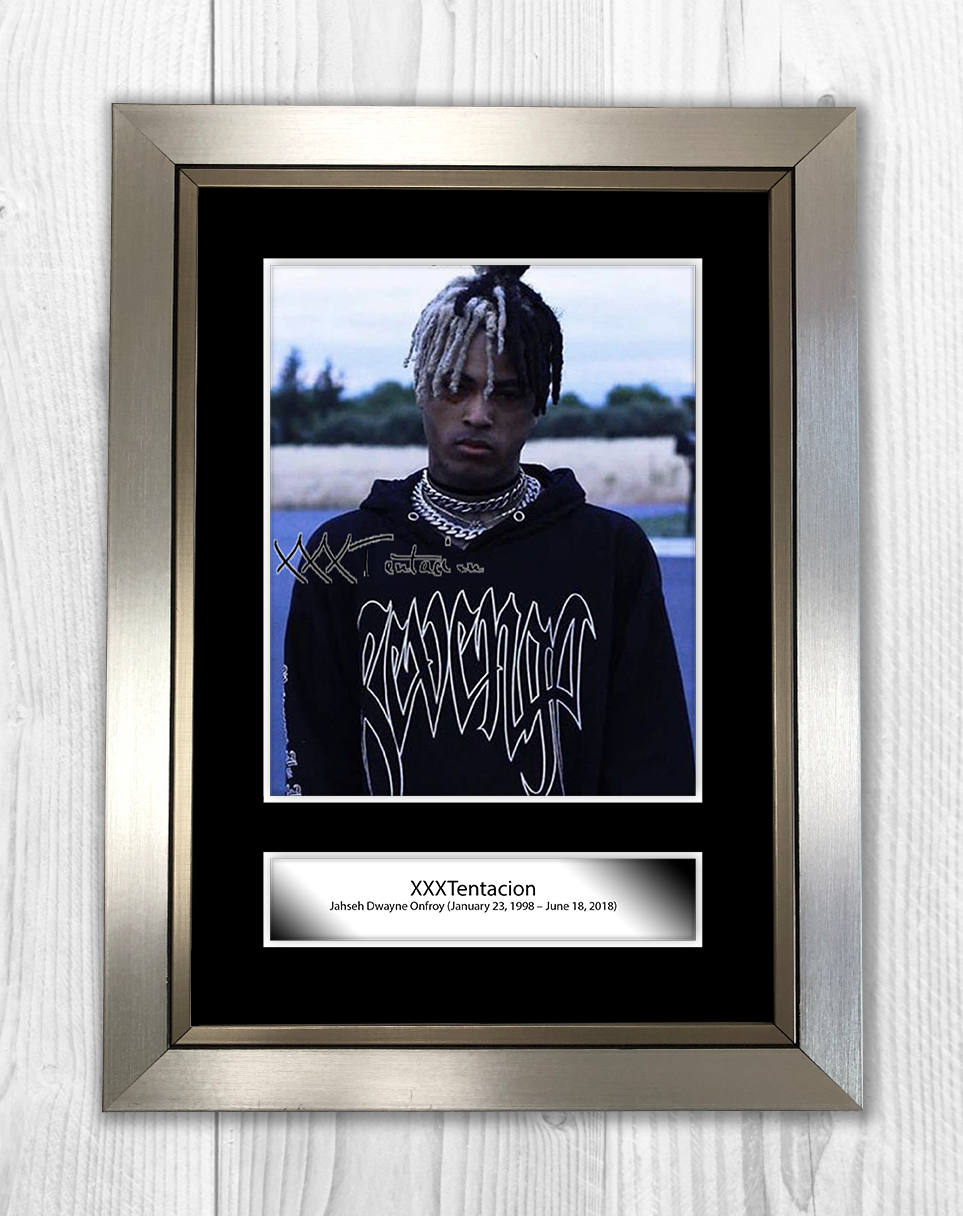 XXXTentacion 8 A4 repro signature mounted picture poster Choice of ...