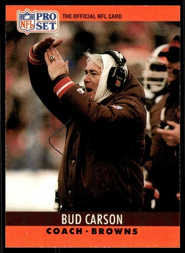 1990 Pro Set Bud Carson Cleveland Browns #77 | eBay