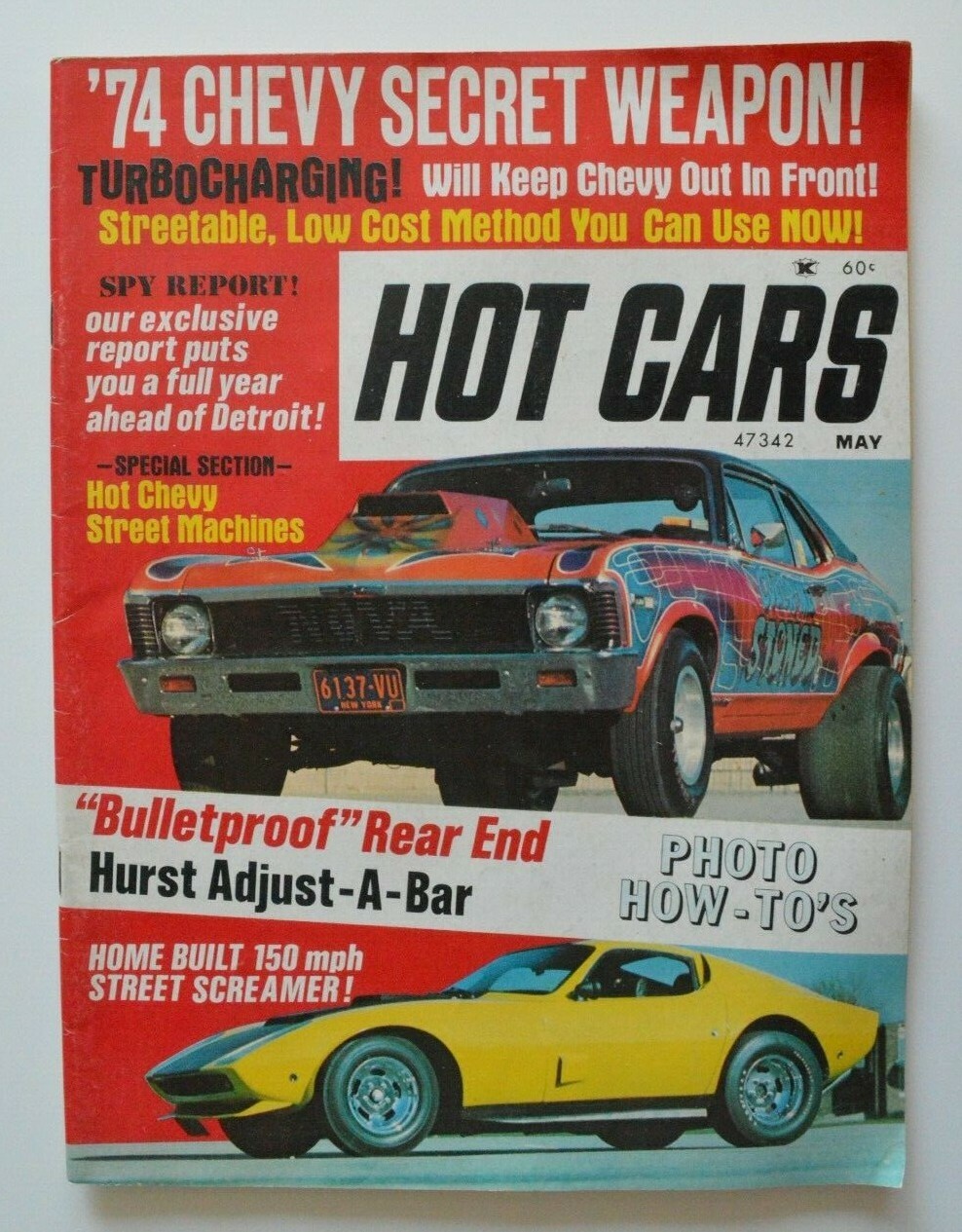HOT CARS Magazine May 1973 CHEVY Nova Chevy 1957 Mercedes 450SE ...