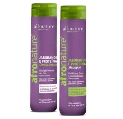 Afro Nature Jaborandi & Protein Extract Hair Nutrition Kit 2x300ml ...